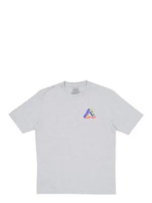 PALACE P3d T-shirt (summer 2017)pink Grey Marl/blue/yellow