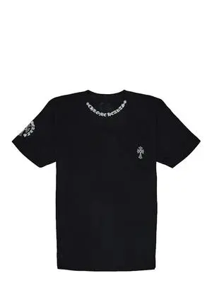 Chrome Hearts Neck Logo T-shirt - Black