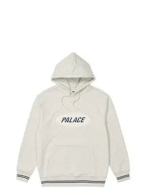 PALACE Hooded Sweatshirt - Light Grey Marl
