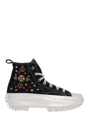 CONVERSE Run Star Hike Hi Floral Sneakers - Black/egret/midnight Clover