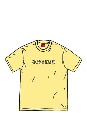 Supreme Morph Tee Shirt - Pale Yellow