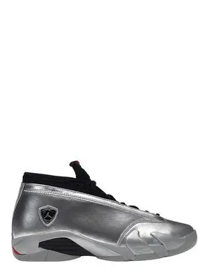 JORDAN 14 Retro Sneakers - Metallic Silver/fire Red/wolf Grey