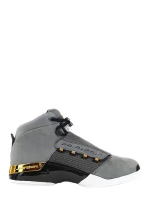 JORDAN 17 Retro Trophy Room Sneakers - Cool Grey/metallic Gold/black