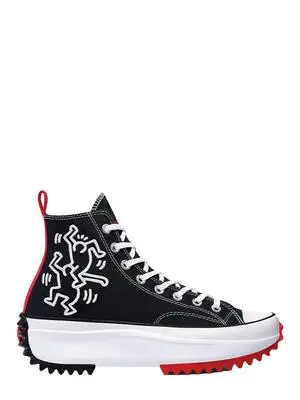 CONVERSE Run Star Hike Hi Keith Haring Sneakers - Black/white/red