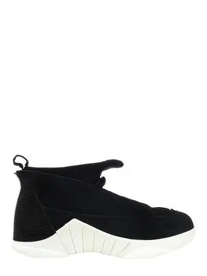 JORDAN 15 Retro Psny Suede - Black/sail