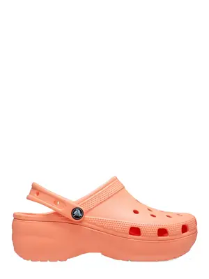 CROCS Classic Platform Clog - Papaya Orange