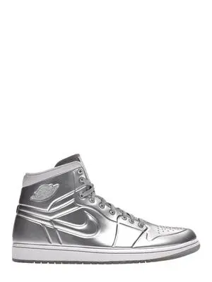 JORDAN 1 Anodized Silverin Sneakers - Metallic Silver/white