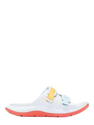 Hoka One One Hoka Ora Luxe All Gender Slides - White/camellia