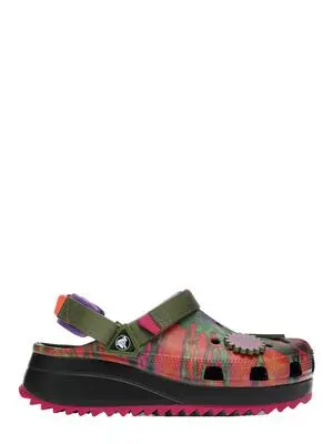CROCS Classic Hiker Clogs - Green/tie Dye