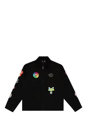 TAKASHI MURAKAMI 44 Lewis Hamilton F1 Fast Trip Pit Jacket - Black