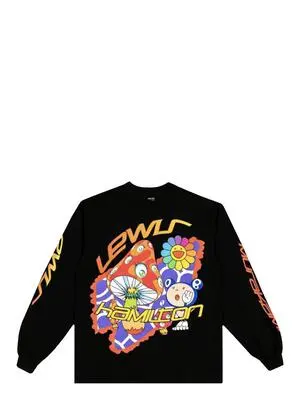 TAKASHI MURAKAMI 44 Psychedelic Race Long Sleeve T-shirt - Black