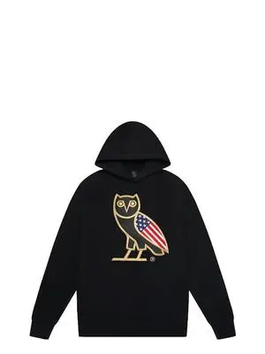 OVO Usa Og Owl Hoodie - Black