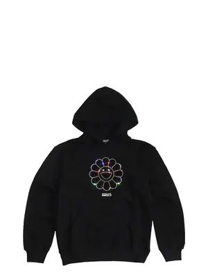 TAKASHI MURAKAMI Complexcon Crystal Flower Hoodie - Black