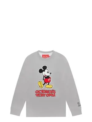OVO X Disney Classic Mickey Crewneck Sweatshirt - Heather Grey