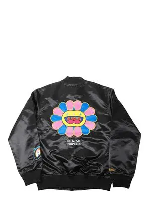 TAKASHI MURAKAMI Complexcon X La Lakers M&n Satin Jacket - Black