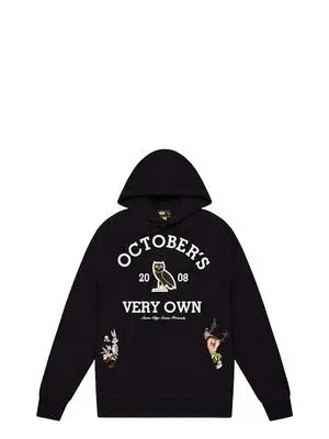 OVO X Looney Tunes Collegiate Hoodie - Black