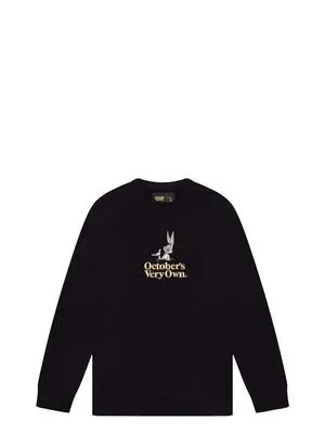 OVO X Looney Tunes Bugs Bunny Crewneck Sweatshirt - Black