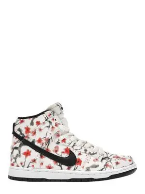 Nike Dunk High Cherry Blossom Sneakers - Sail/black/light Crimson