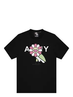 TAKASHI MURAKAMI X Ovo Surplus Flower Owl Tee Shirt - Black