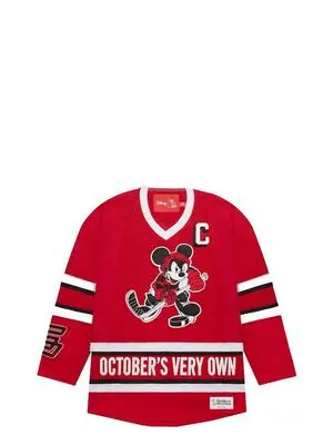 OVO X Disney "owls" Hockey Jersey - Red
