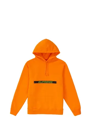 Supreme Hooded Sweatshirt With Zip Pouch Orange