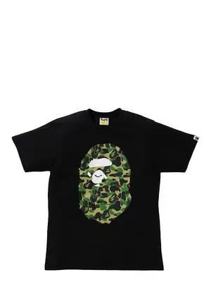 A BATHING APE Abc Camo Big Ape Head Tee Shirt - Black