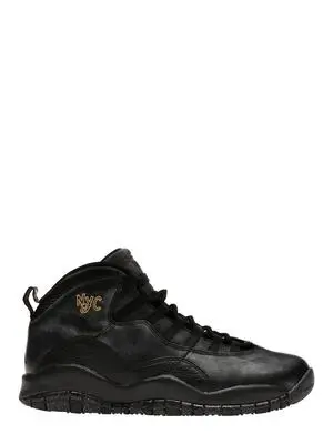 JORDAN Retro New York City Sneakers - Black/dark Grey/metallic Gold