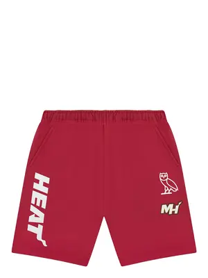 OVO X Nba Heat Sweatshorts - Red