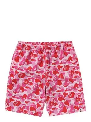 A BATHING APE Abc Camo Beach Shorts - Pink