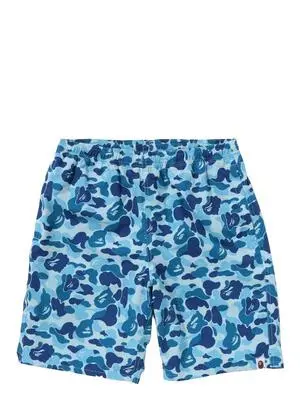 A BATHING APE Abc Camo Beach Shorts - Blue