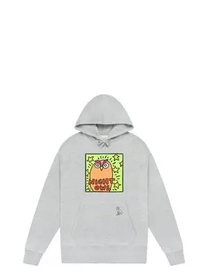 OVO X Keith Haring Printed Hoodie - Heather Grey