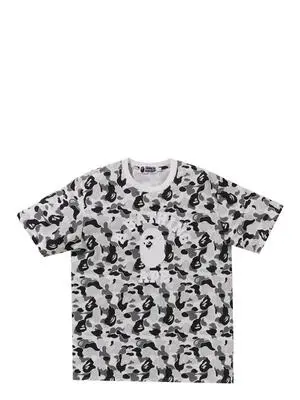 A BATHING APE Abc Camo College Tee Shirt - Grey