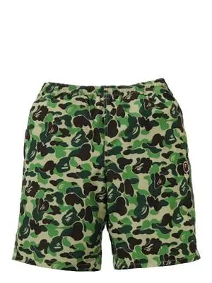 A BATHING APE Abc Camo Beach Shorts - Green