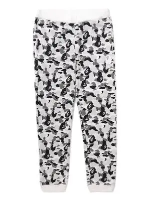 A BATHING APE Abc Camo Crystal Stone Sweat Pants - Gray