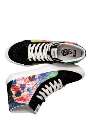 VANS Sk8-hi Reissue Vlt Lx Damien Hirst Splatter Skull Sneakers - Multi/black