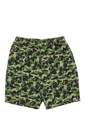 A BATHING APE Abc Camo Beach Shorts - Green