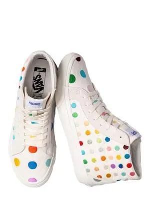 VANS Sk8-hi Reissue Vlt Lx Damien Hirst Sneakers - Polka Dot/white