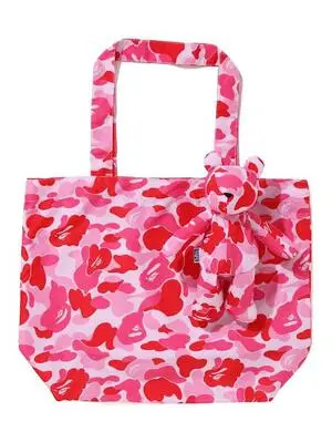 A BATHING APE Abc Camo Bear Eco S Bag - Pink