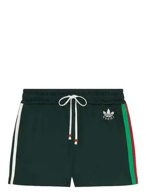 Gucci X Adidas Jersey Shorts - Dark Green
