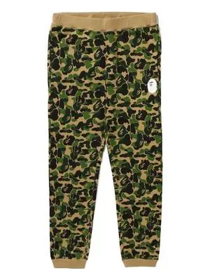 A BATHING APE Abc Camo Crystal Stone Sweat Pants - Green