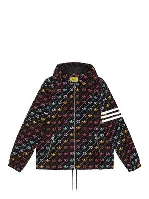 Gucci X Adidas Gg Trefoil Stripe Jacket - Black