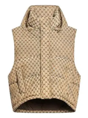 Gucci X Balenciaga The Hacker Project Puffer Gilet - Beige/ebony