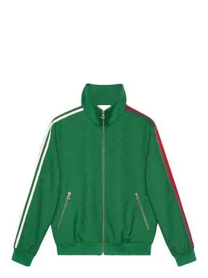 Gucci X Adidas Gg Trefoil Jacquard Jacket - Green