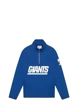 OVO X Nfl New York Giants 1/4 Zip Mock Neck - Blue