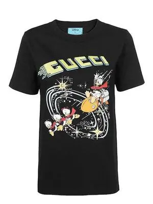 Gucci X Disney Donald Duck Rocket Tshirtin - Black