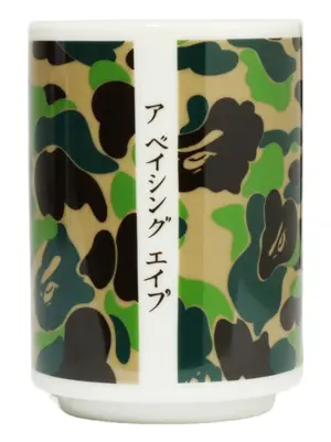 A BATHING APE Abc Camo Japanese Tea Cup - Green