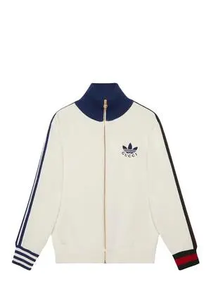 Gucci X Adidas Viscose Zip-up Jacket - White