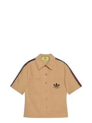 Gucci X Adidas Trefoil Jacquard Shirt - Beige