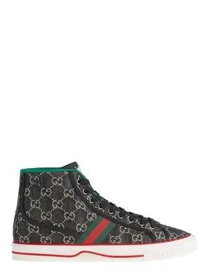Gucci Gucci Tennis 1977 High-Top Sneakers Black/ivory