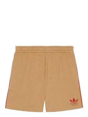 Gucci X Adidas Cotton Jersey Shorts - Dark Beige
